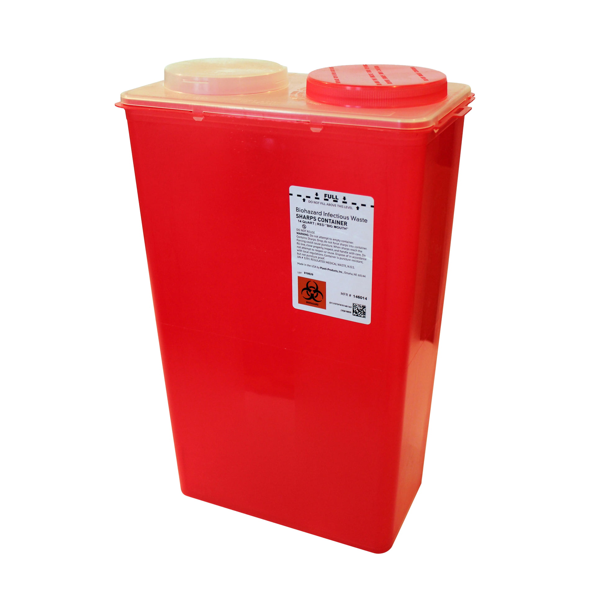 14 qt. Big Mouth Sharps Container, 10/case - CXS Online
